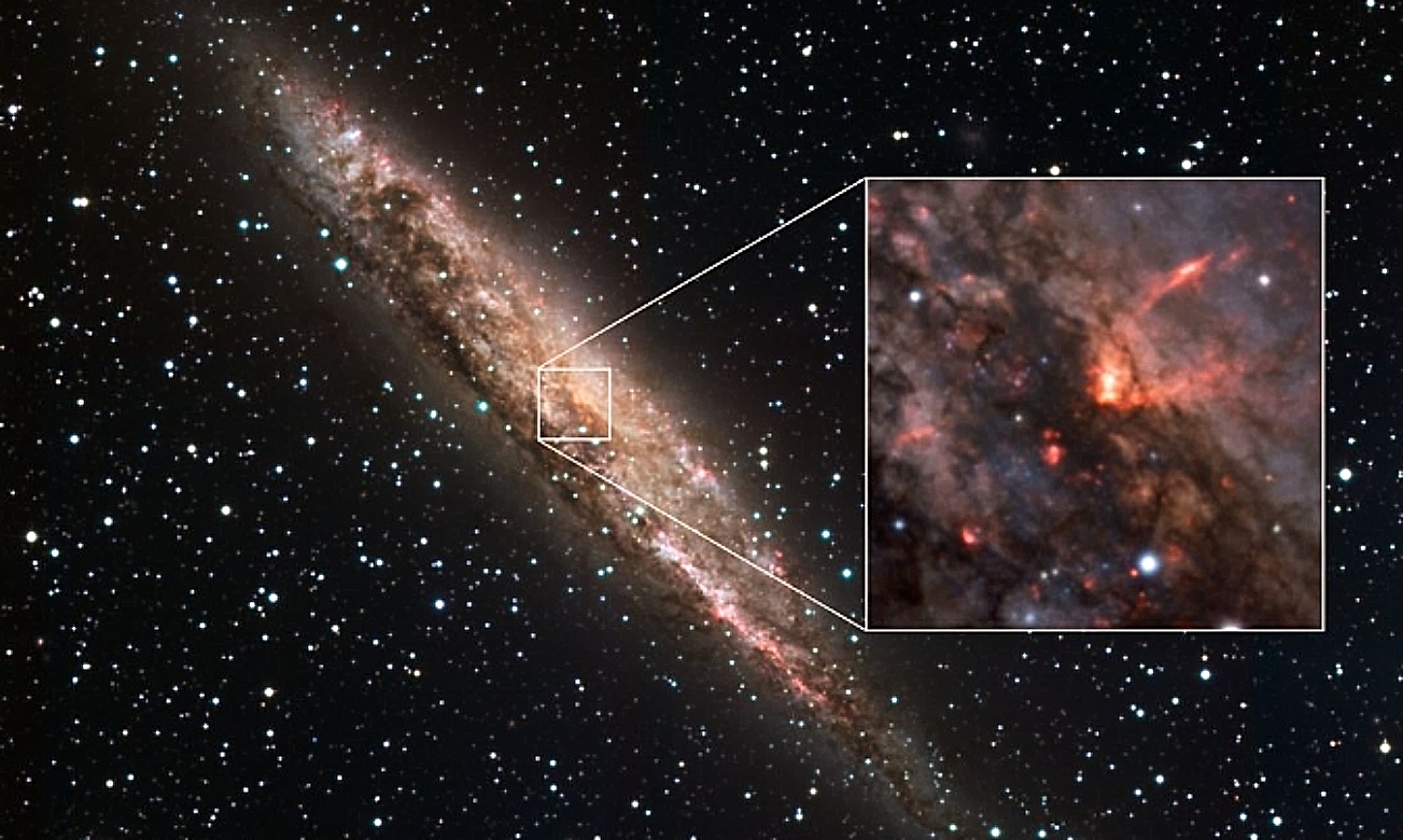 Γαλαξίας NGC 4945: Καταπληκτική φωτογραφία δείχνει μια υπερμεγέθη μαύρη ...